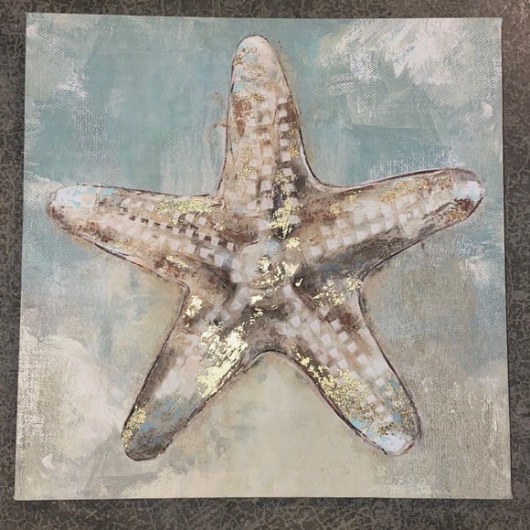 Wall Decor | Starfish Canvas Photo | Poshmark